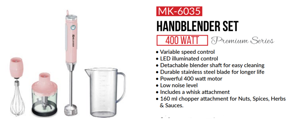 MULLER KOCH , HAND BLENDER , SET , MK6035 - RA Home Store